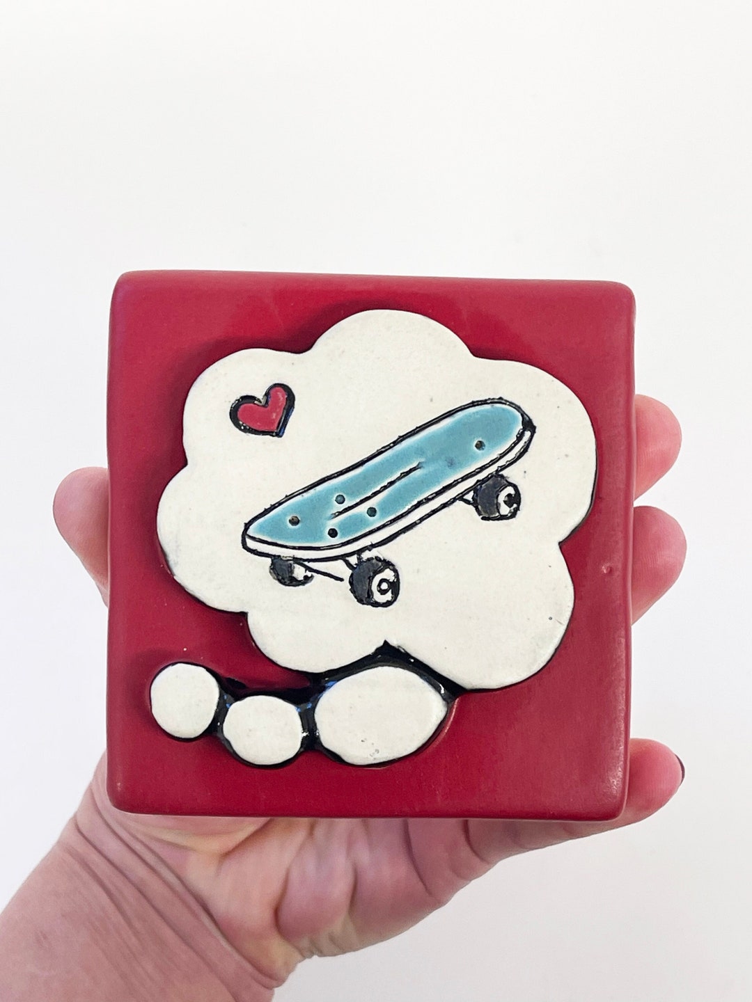 Clique Tile - Skateboard Love - Etsy