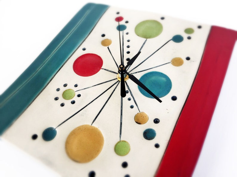 Multi Clock Red and Blue - Etsy