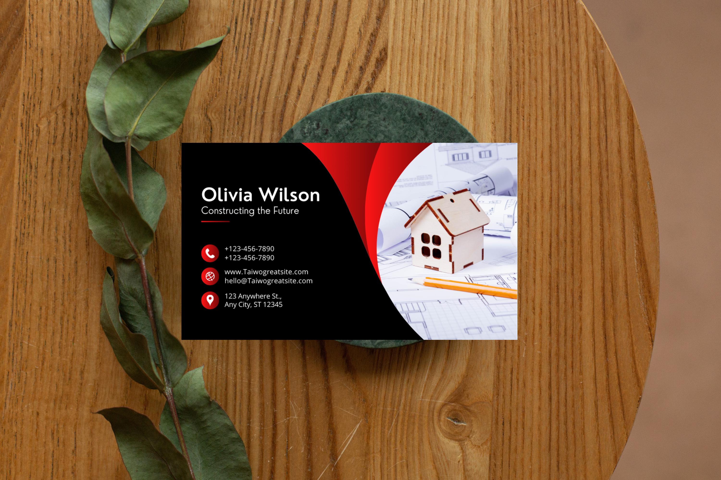 Construction Business Card, Construction Business Card Template ...