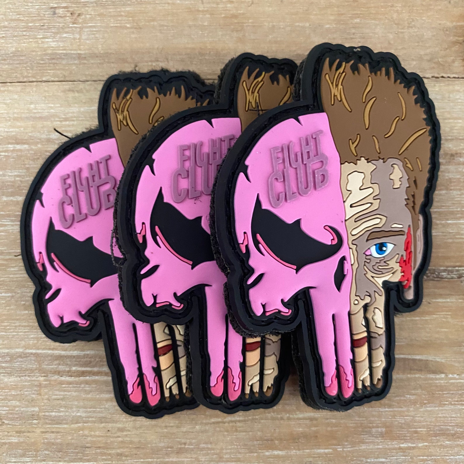 Fight Club Punisher Mashup PVC Patch - Etsy