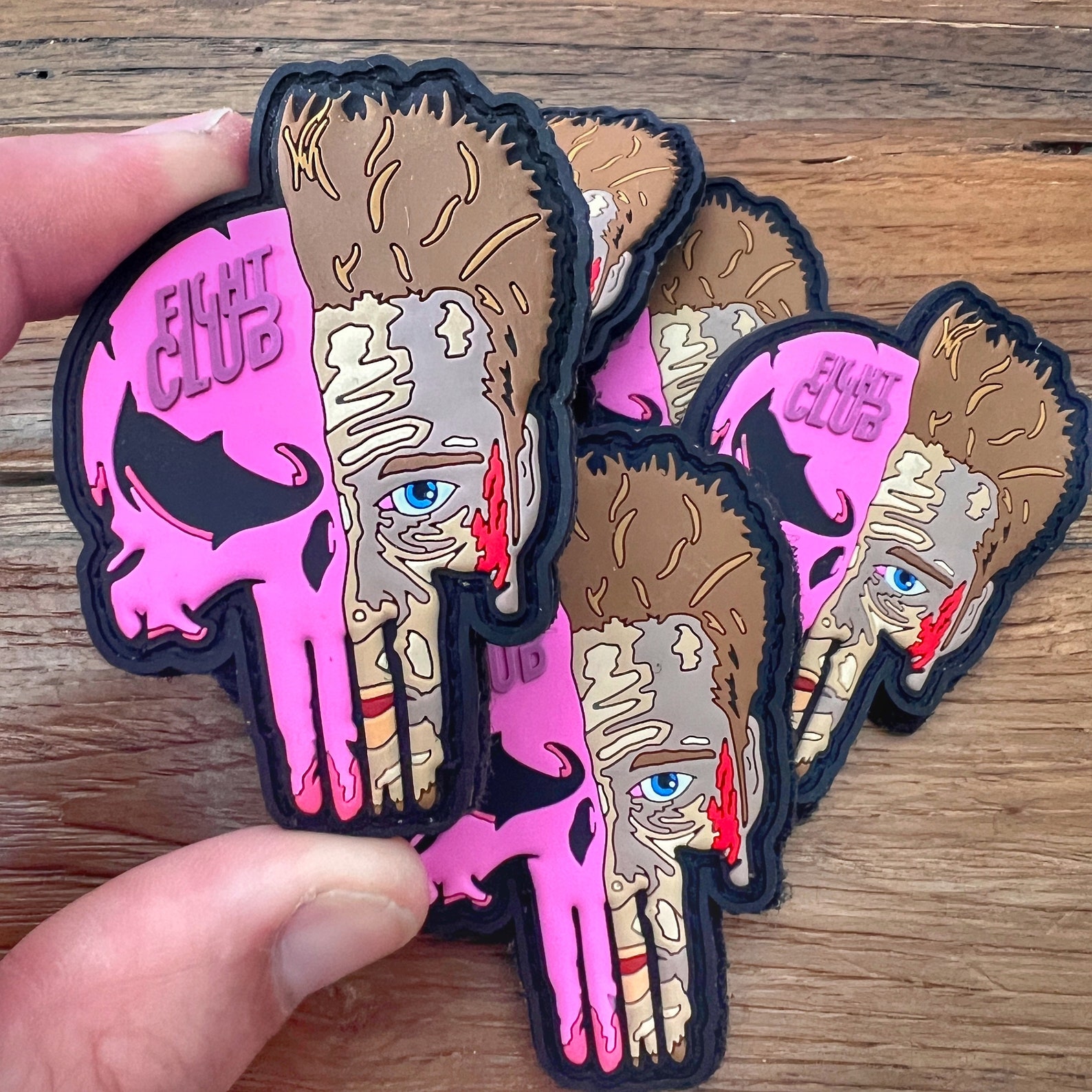 Fight Club Punisher Mashup PVC Patch - Etsy
