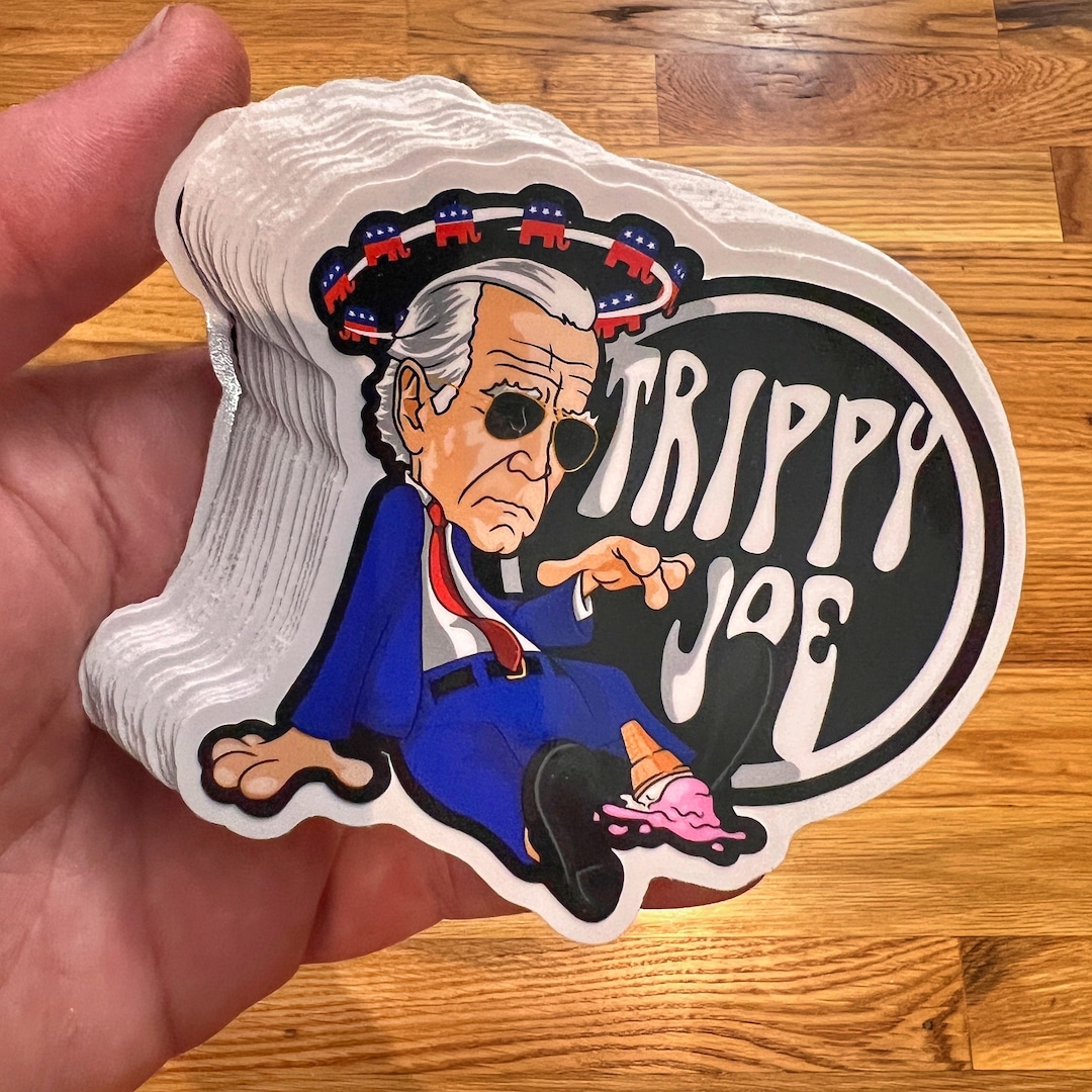 Trippy Joe Biden Decal - Etsy