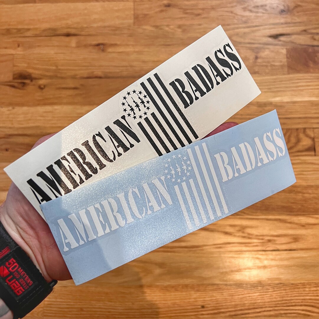 American Badass Decal - Etsy