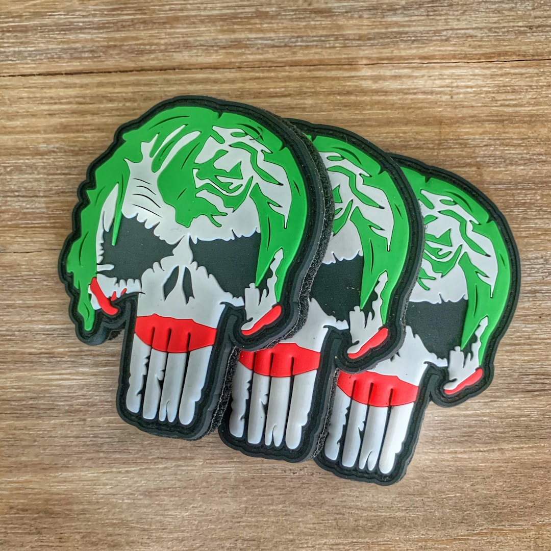 Joker Punisher PVC Patch - Etsy