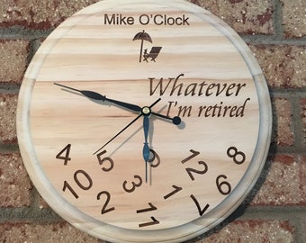 Retirement clock | Etsy