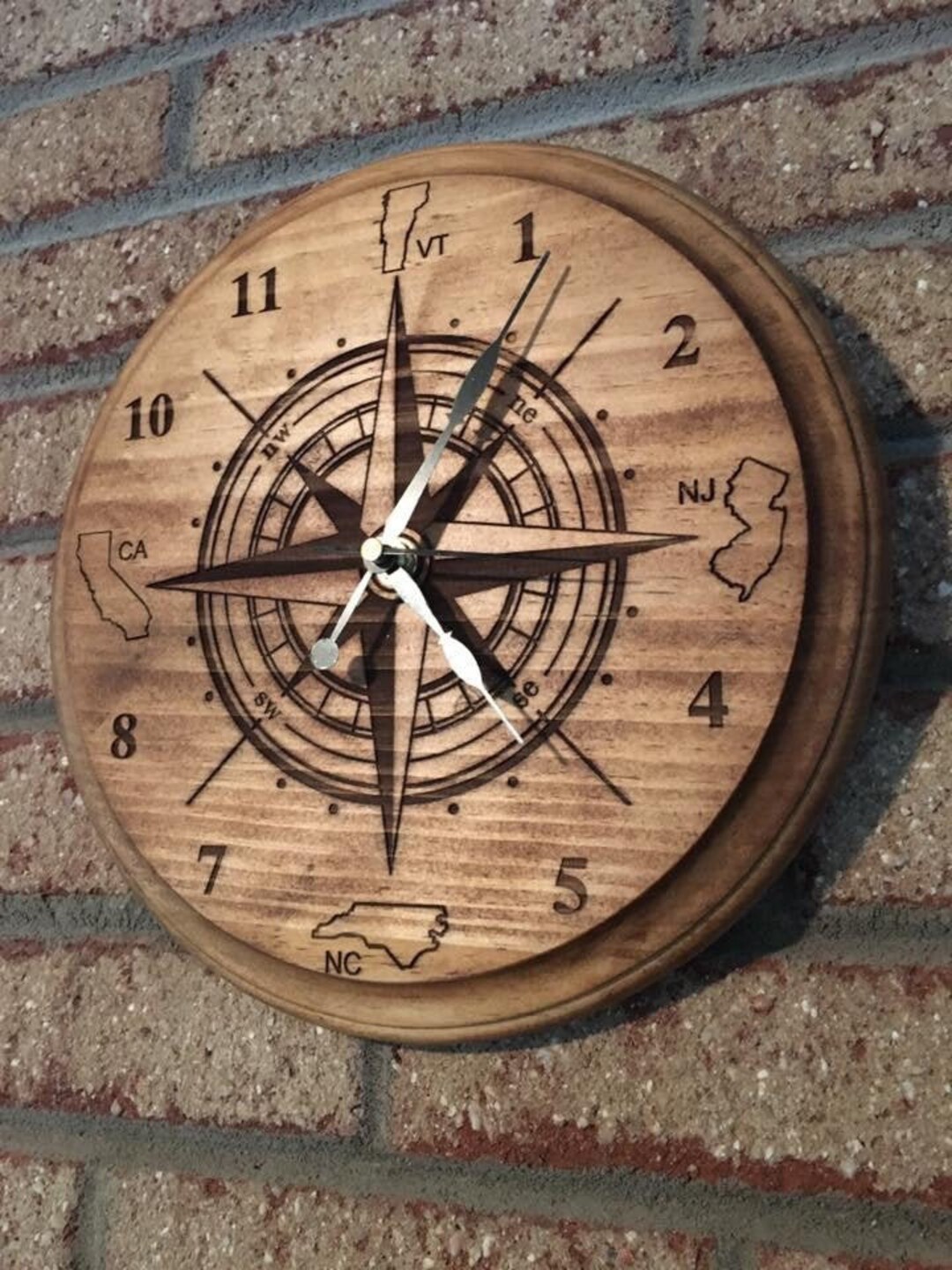 Compass Clock - Etsy