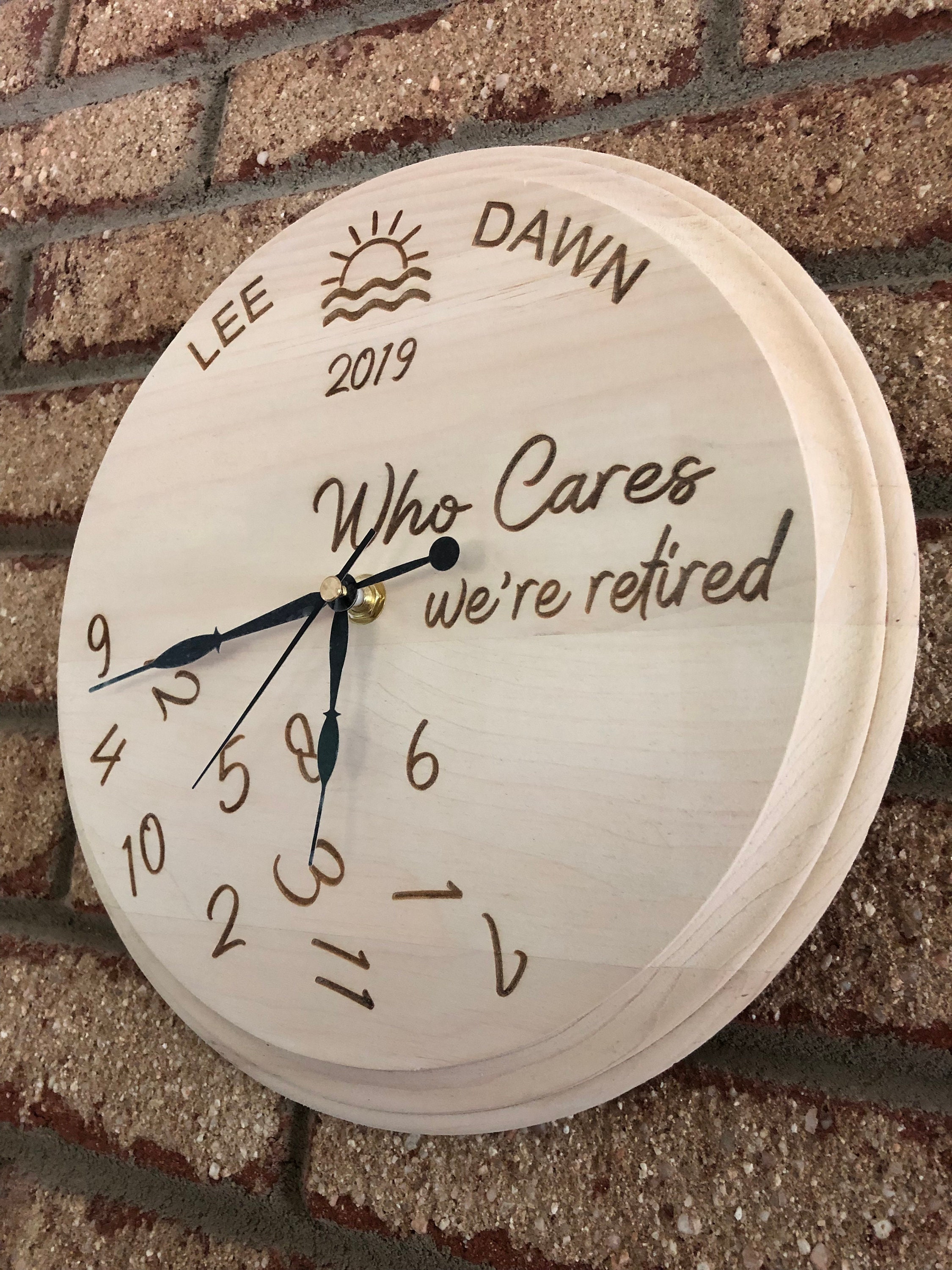 Sunset Beach Retirement Clock | Etsy