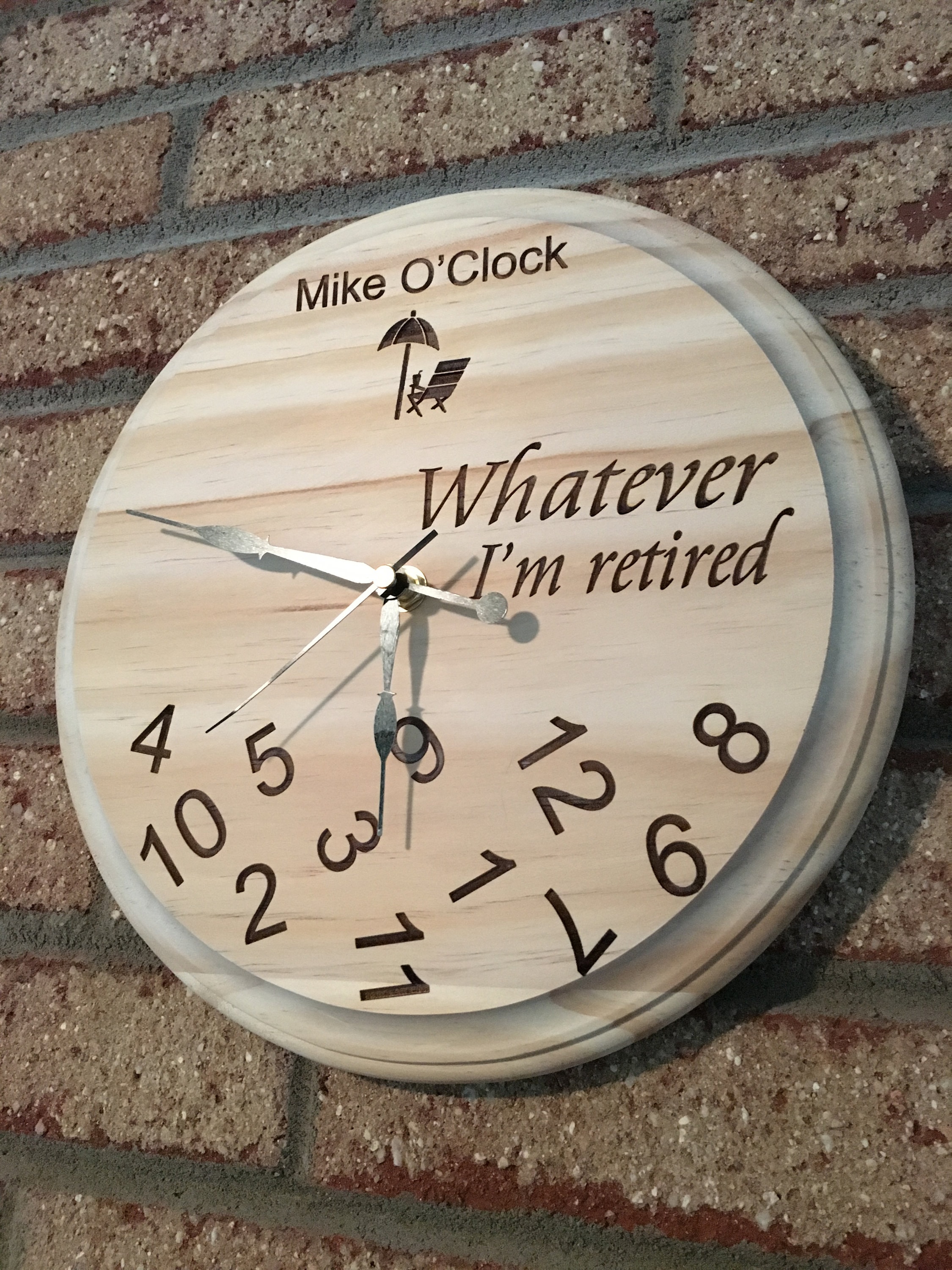 Retirement clock humor whatever who cares lounge chair | Etsy