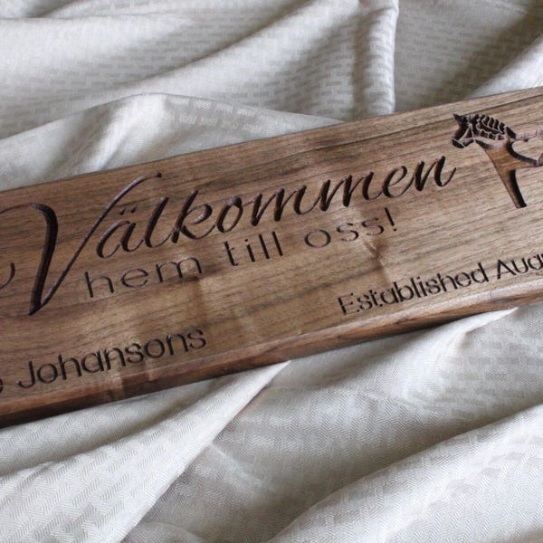 Velkommen Sign - Etsy