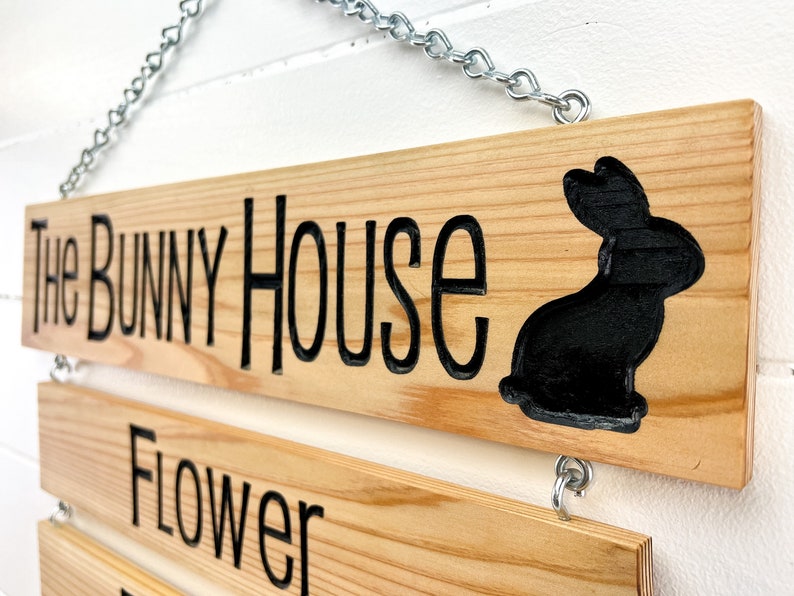 Bunny House Sign Bunny Name Sign Bunny Hutch Sign Custom - Etsy