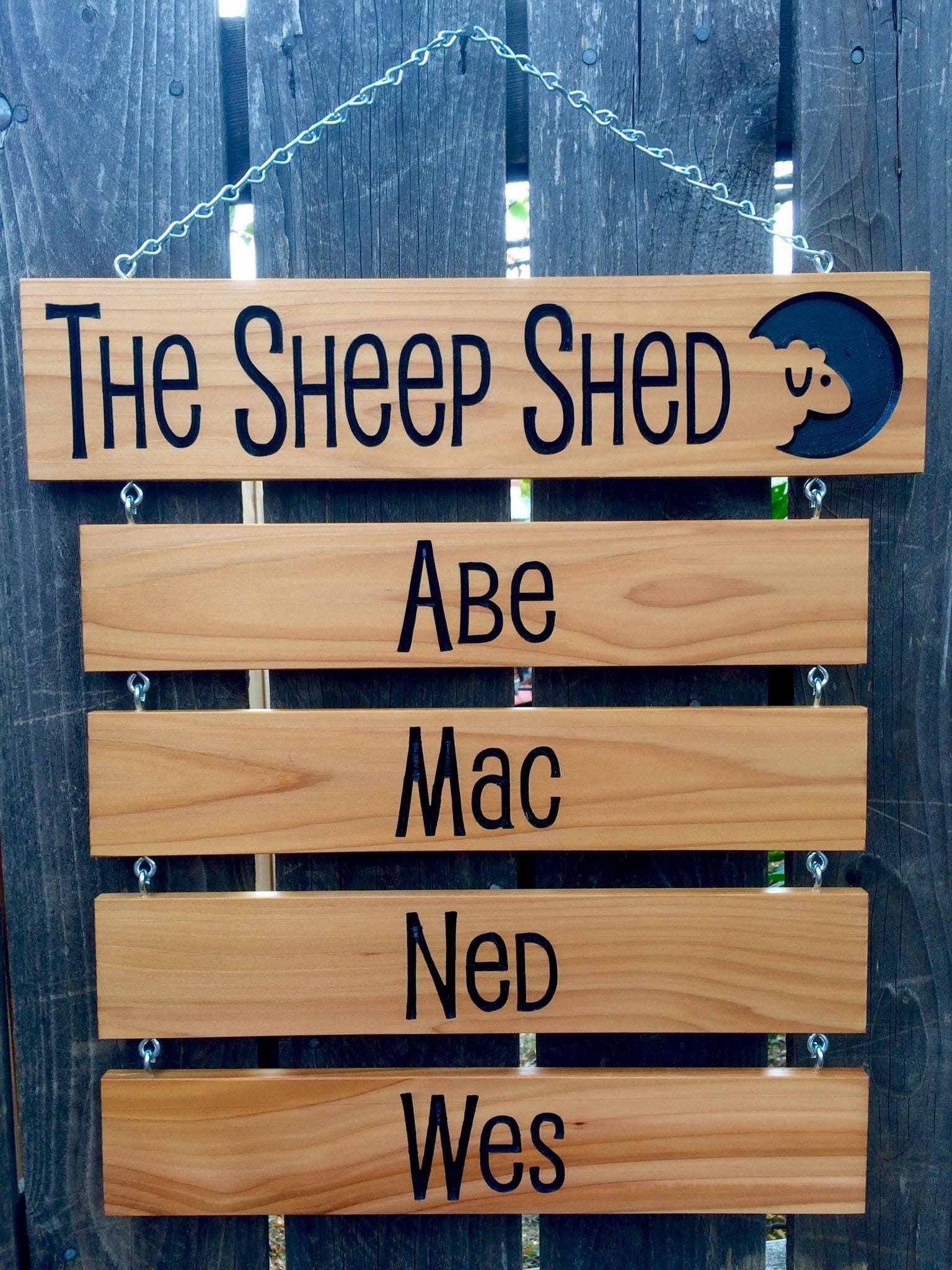 Hanging Sheep Sign - Etsy