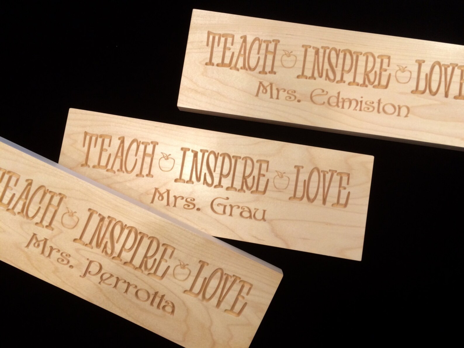 Custom Maple Wood Teacher Appreciation Gift Plaque/sign Personalized ...