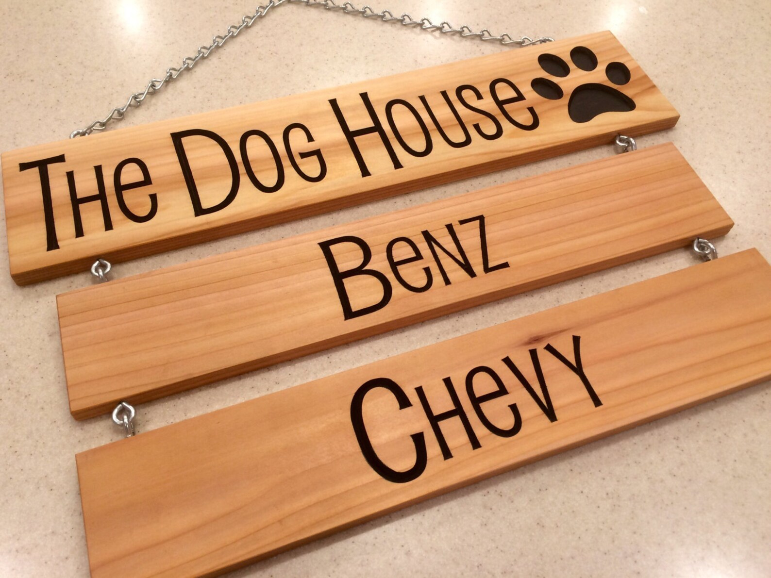 The Dog House Sign With Drop Down Name Signs Wood Signs With Carved ...