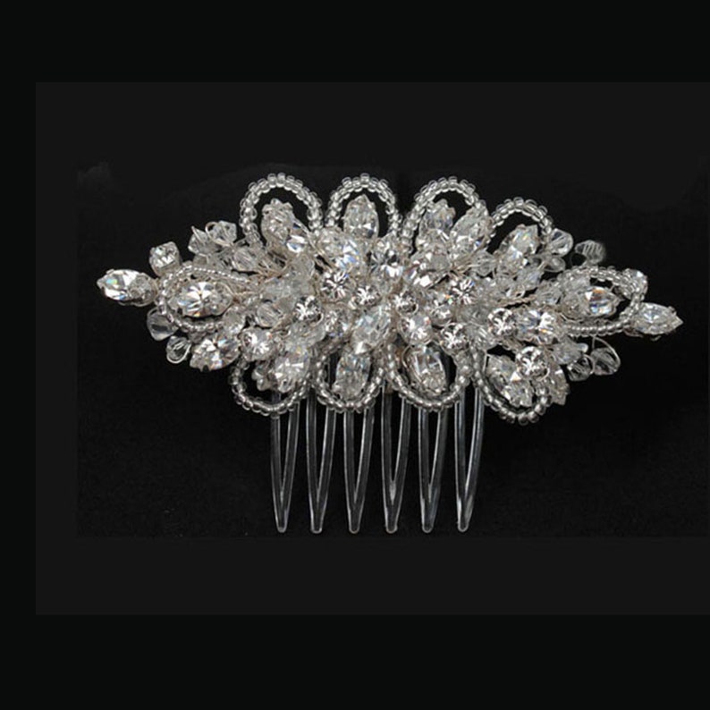 Freshwater Pearl and Crystal Wedding Hair Comb Traditional | Etsy