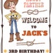 Toy Story Welcome Sign, Toy Story Birthday Party Digital Sign, Welcome ...