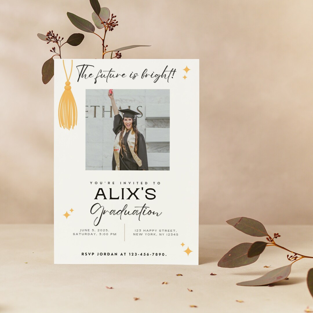 Graduation Party Invitation, Custom Picture Graduation Invitation ...
