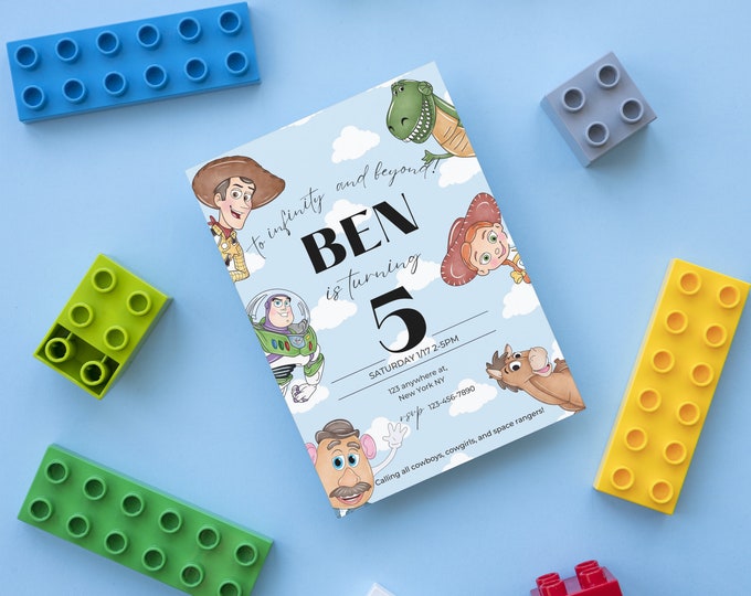 Toy Story Birthday Invitation Download Personalized Printable Editable ...