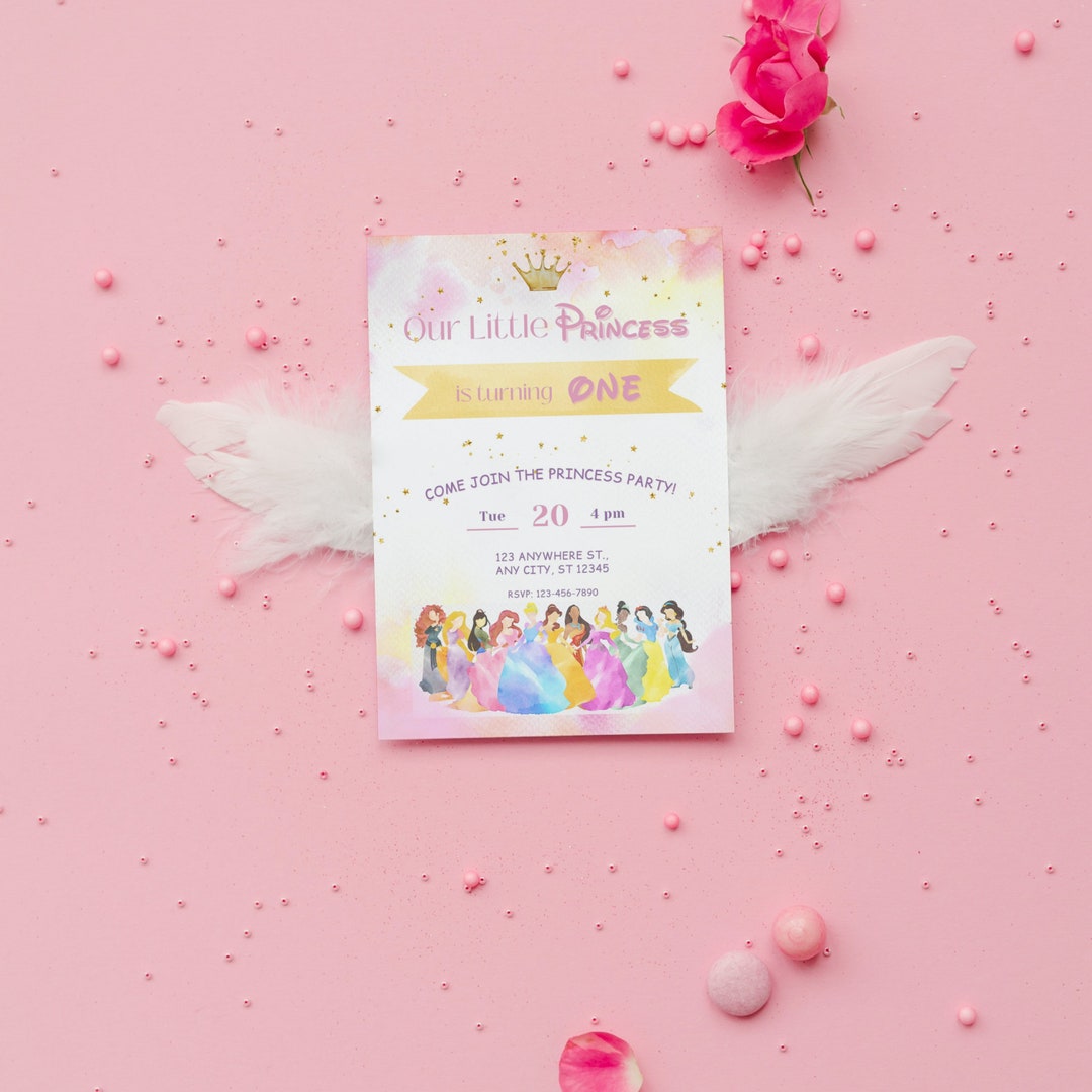 Our Little Princess Party Invitation, Princess Birthday, Girl's ...