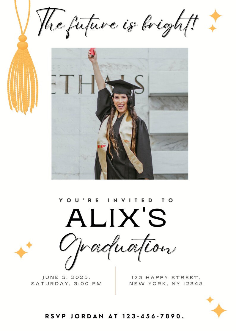Graduation Party Invitation, Custom Picture Graduation Invitation ...