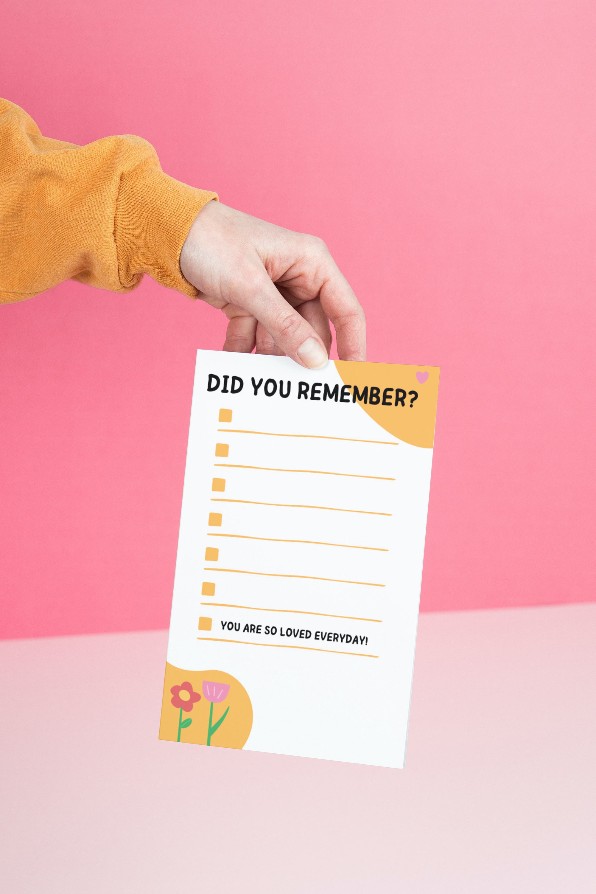 Editable Kids Remember List Template, Day Checklist, Printable Reminder ...