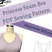 Princess Seam Bra PDF Sewing Pattern - Etsy