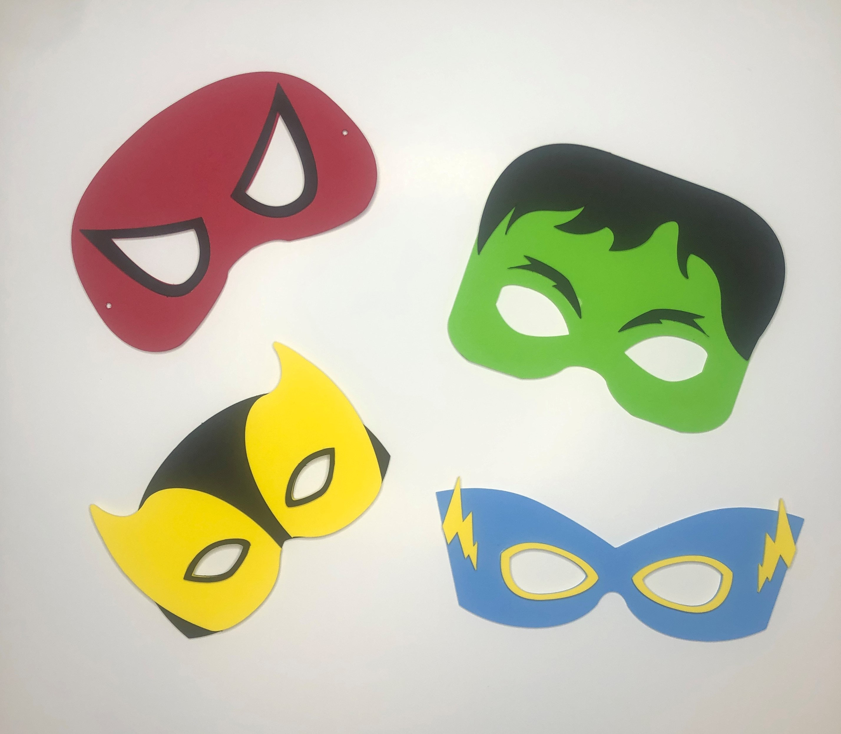 Super Hero Face Masks - Etsy