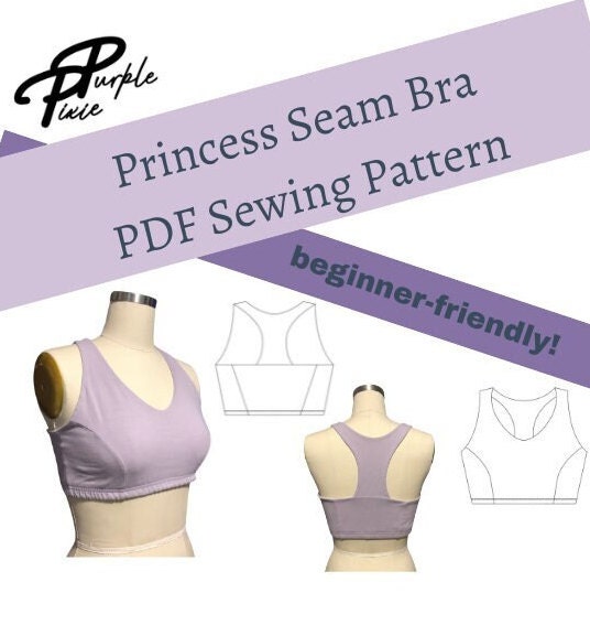 Princess Seam Bra PDF Sewing Pattern - Etsy Australia