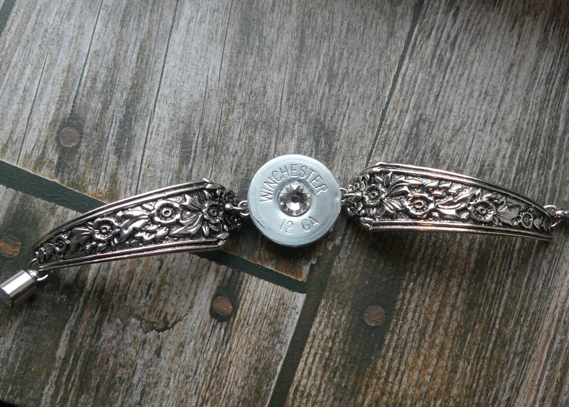 Shotgun 12 Gauge Winchester Bracelet With Swarovski Crystal - Etsy
