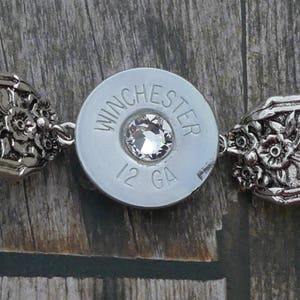 Shotgun 12 Gauge Winchester Bracelet With Swarovski Crystal - Etsy