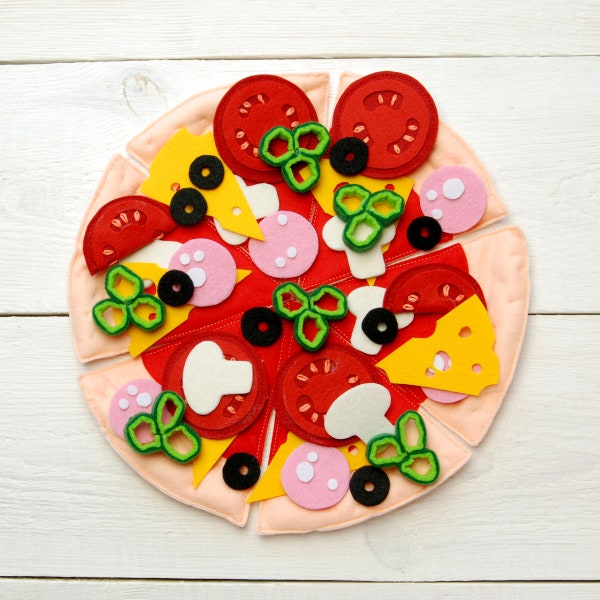 Felt Pizza - Etsy