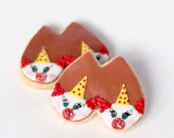 Clown cookies | Etsy