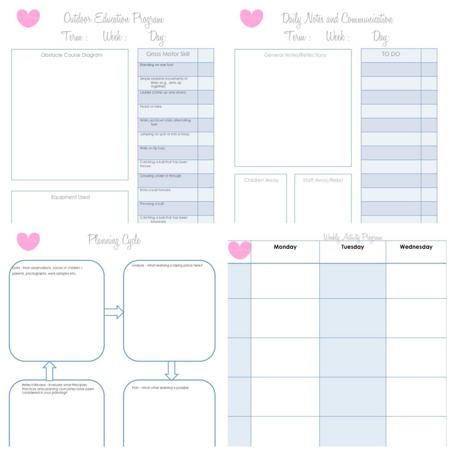 EYLF Planning and Documentation Resources - Etsy