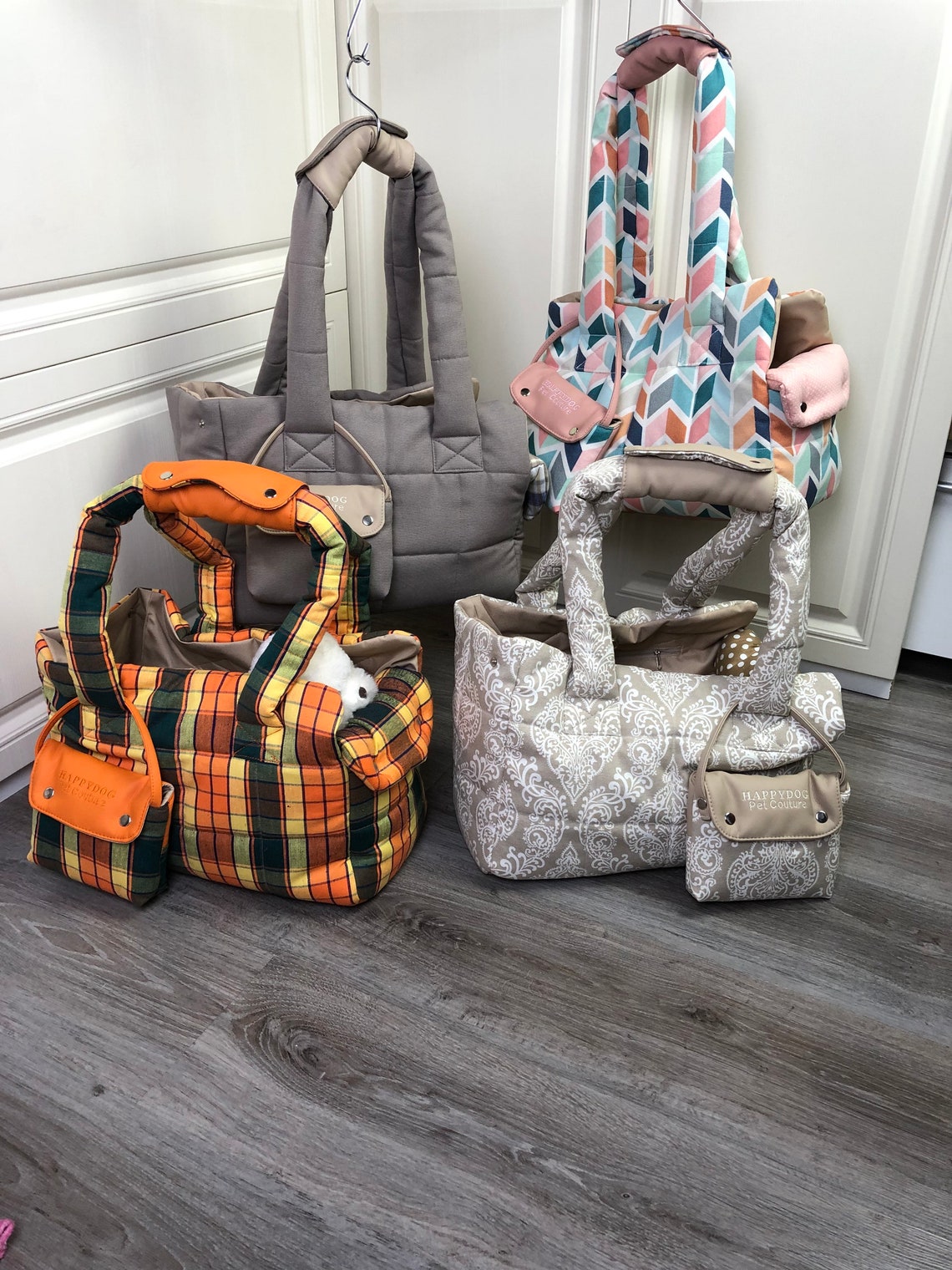 Beige Gray Designer Dog Carrier Bag for Small Dog Bag Puppy - Etsy