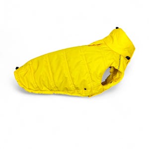 Puffy Yellow Dog Vest: Winter Protection With High Collar - Etsy