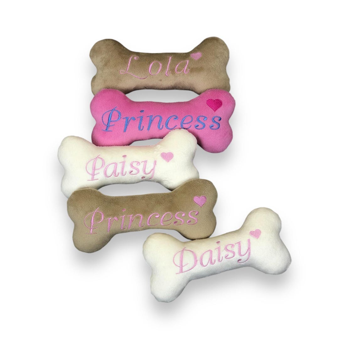 Personalized Dog Toy Dog Bone Shaped Toy Princess Dog Toy Gift for Dog ...