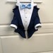 Navy Blue Dog Tuxedo With Light Blue Bow Tie Bespoke Dog - Etsy