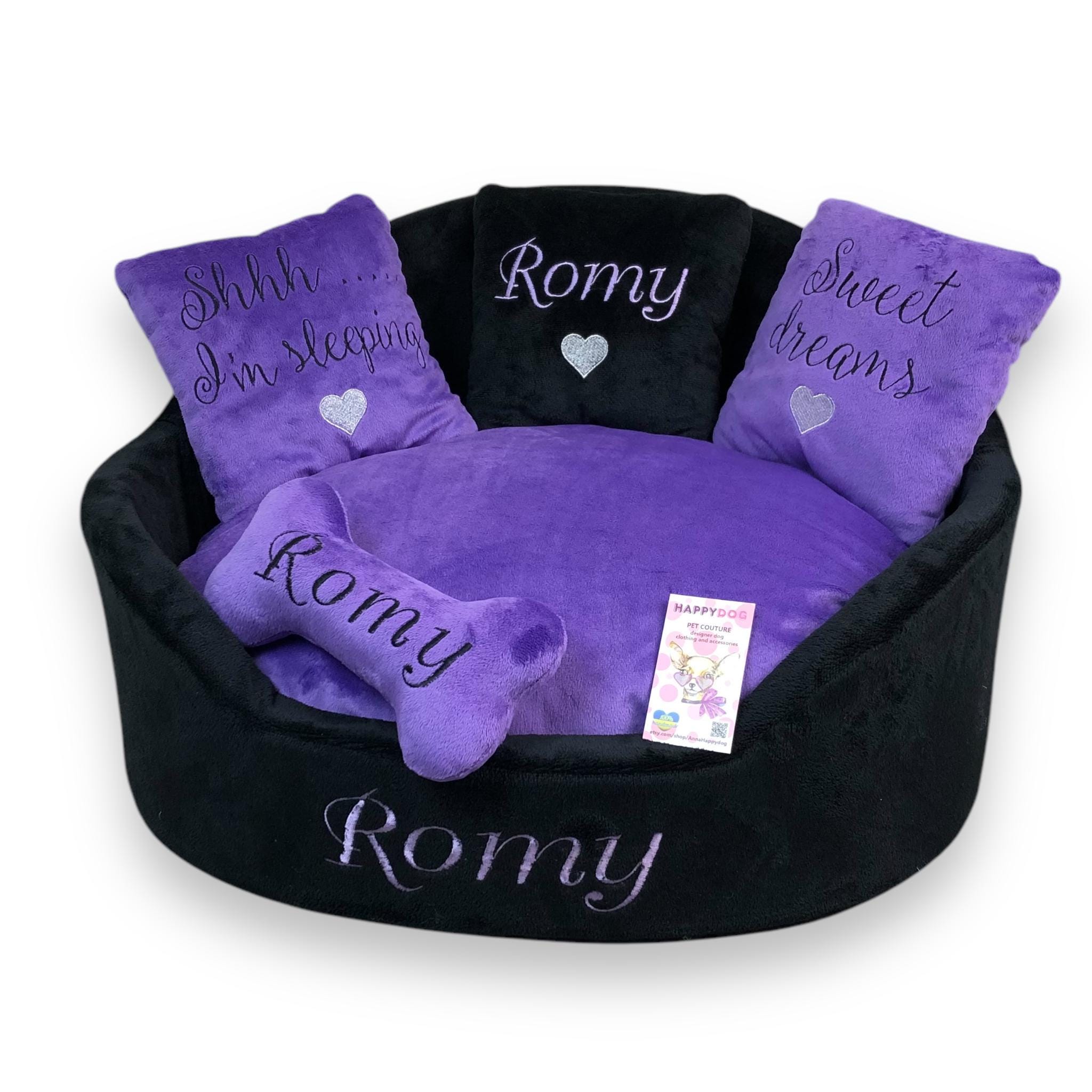 Purple dog bed store