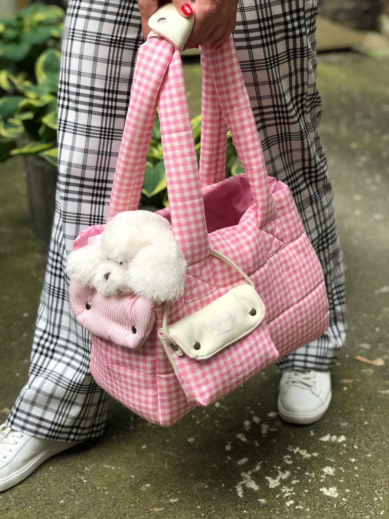 Baby Pink and Cream Dog Carrier Princess Dog Carrier Custom - Etsy