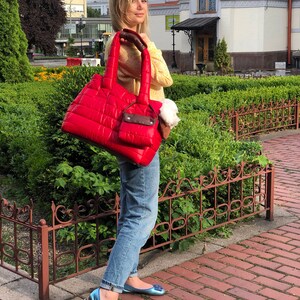 Red Designer Dog Carrier Bag for Small Dog Bag Puppy Bag Warm - Etsy