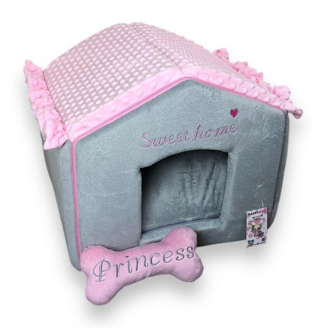 Princess Dream House – Custom Baby Pink & Gray Luxury Pet House With ...