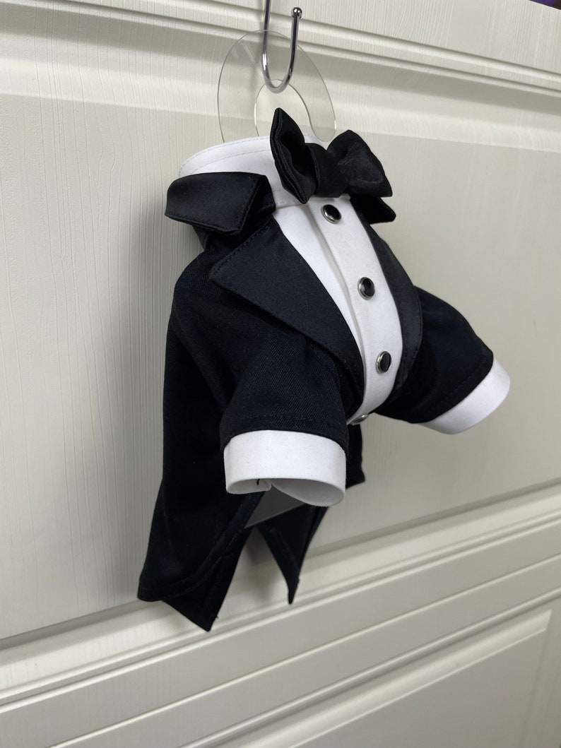 Black Wedding Dog Suit Bespoke Dog Tuxedo Yorkshire Dog Suit - Etsy