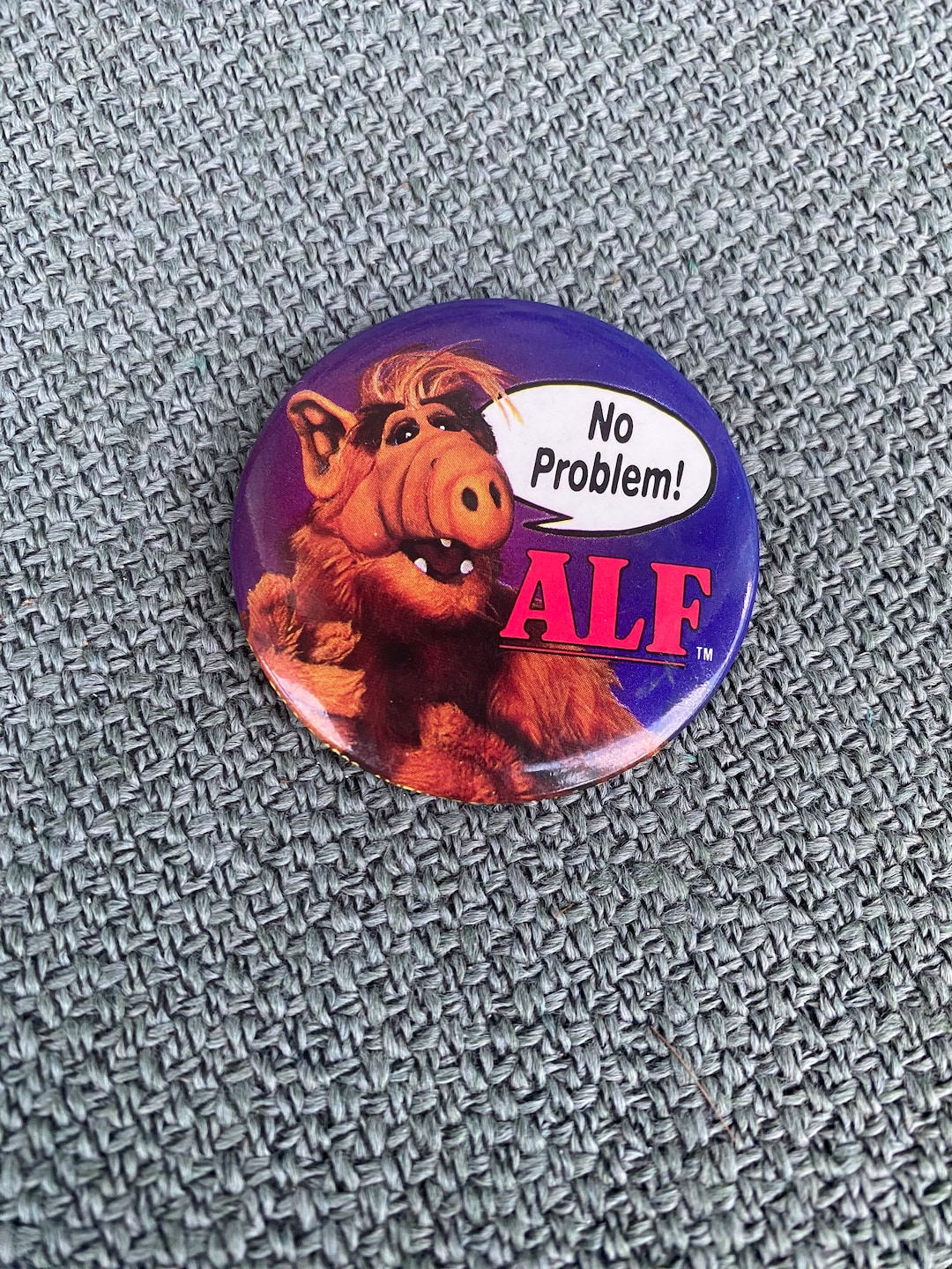 Vintage No Problem Alf Button Pin Collectible TV Show Series ...