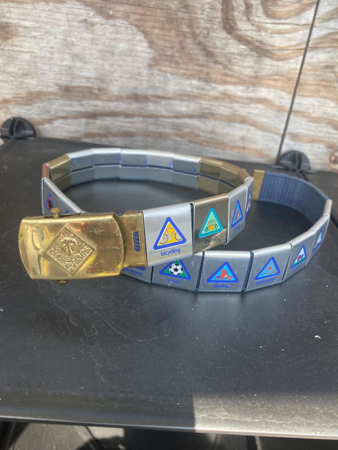 Cub Scouts Belt Brass BSA Buckle With 24 Merit Badges. - Etsy