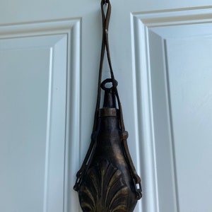 Antique Mid 1800s Era Style Brass and Zinc Powder Collectible Flask. - Etsy