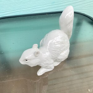 The Toscany White Ceramic Squirrel Figurine, Japan. - Etsy