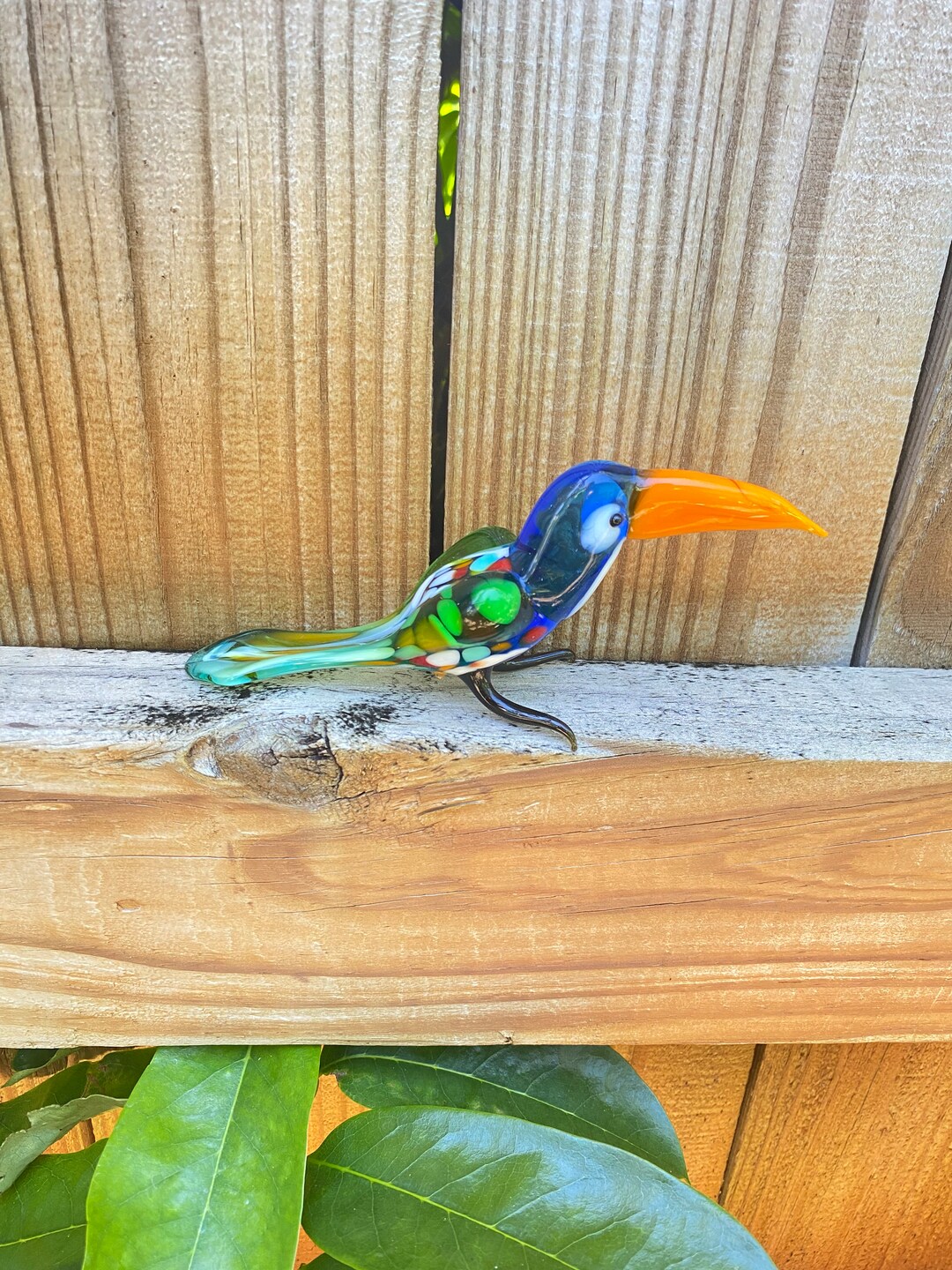 Vintage Blown Glass Art Bird Toucan Figurine. - Etsy