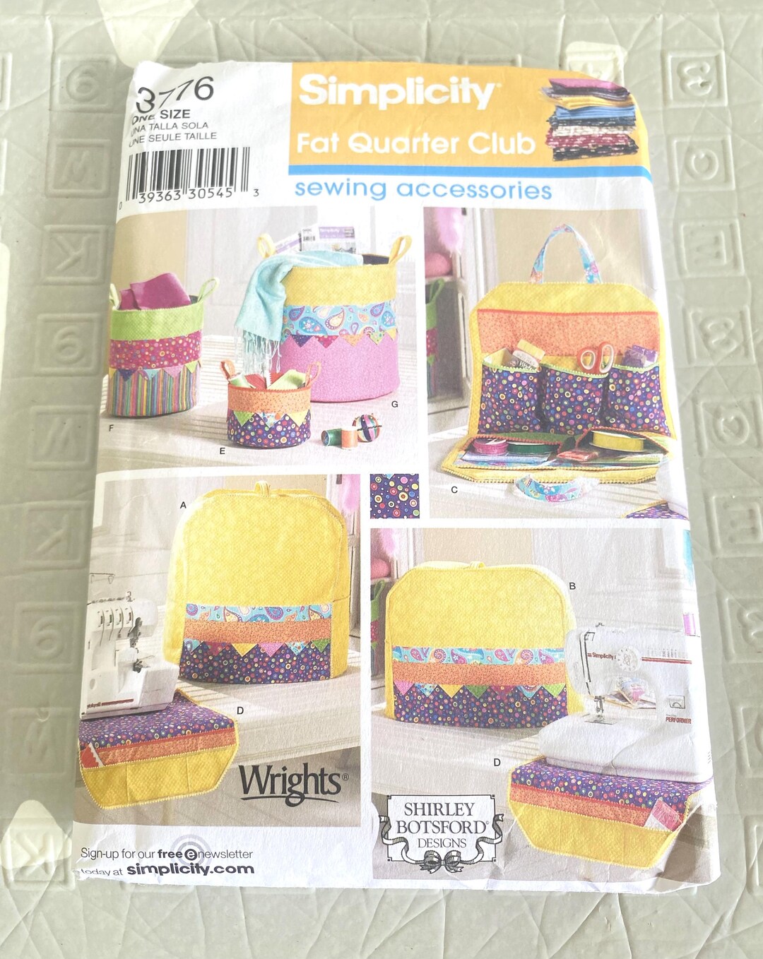 Simplicity 3776 Sewing Machine Cover Uncut Pattern. - Etsy
