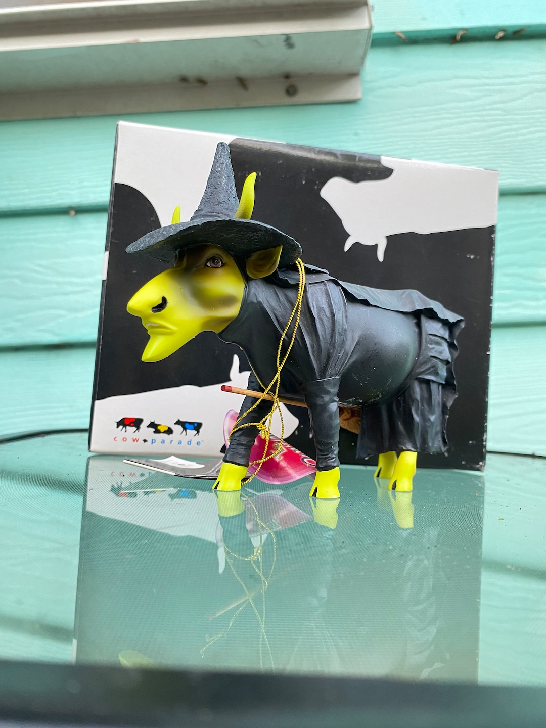 RARE Vintage 2002 Cow Parade Udderly Witched Wizard of Oz Wicked Witch ...