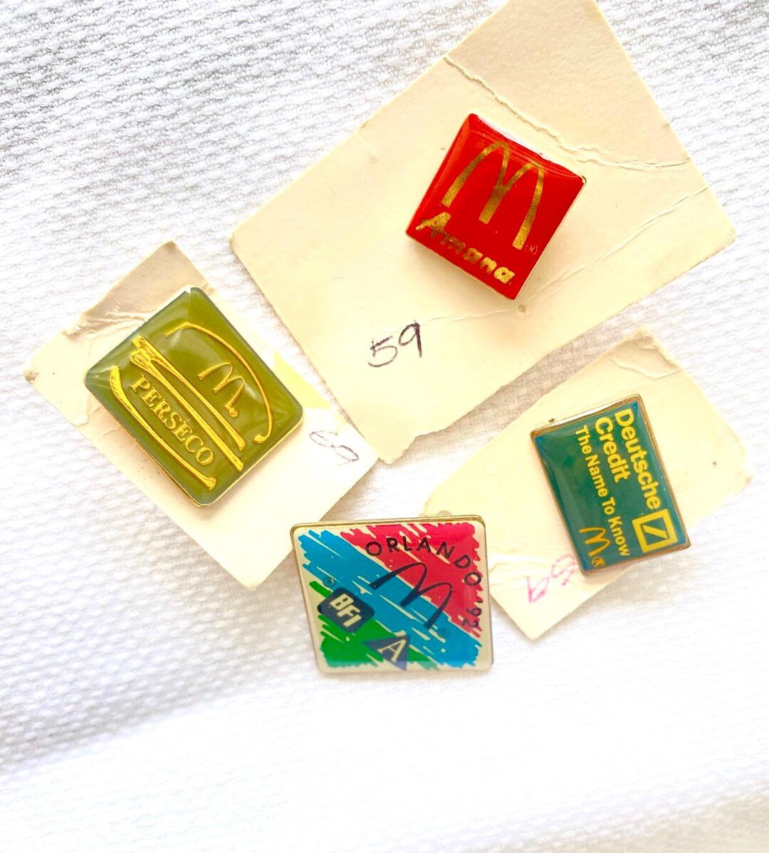 Vintage Mcdonald Employee Lapel Pin Collection, 4. - Etsy