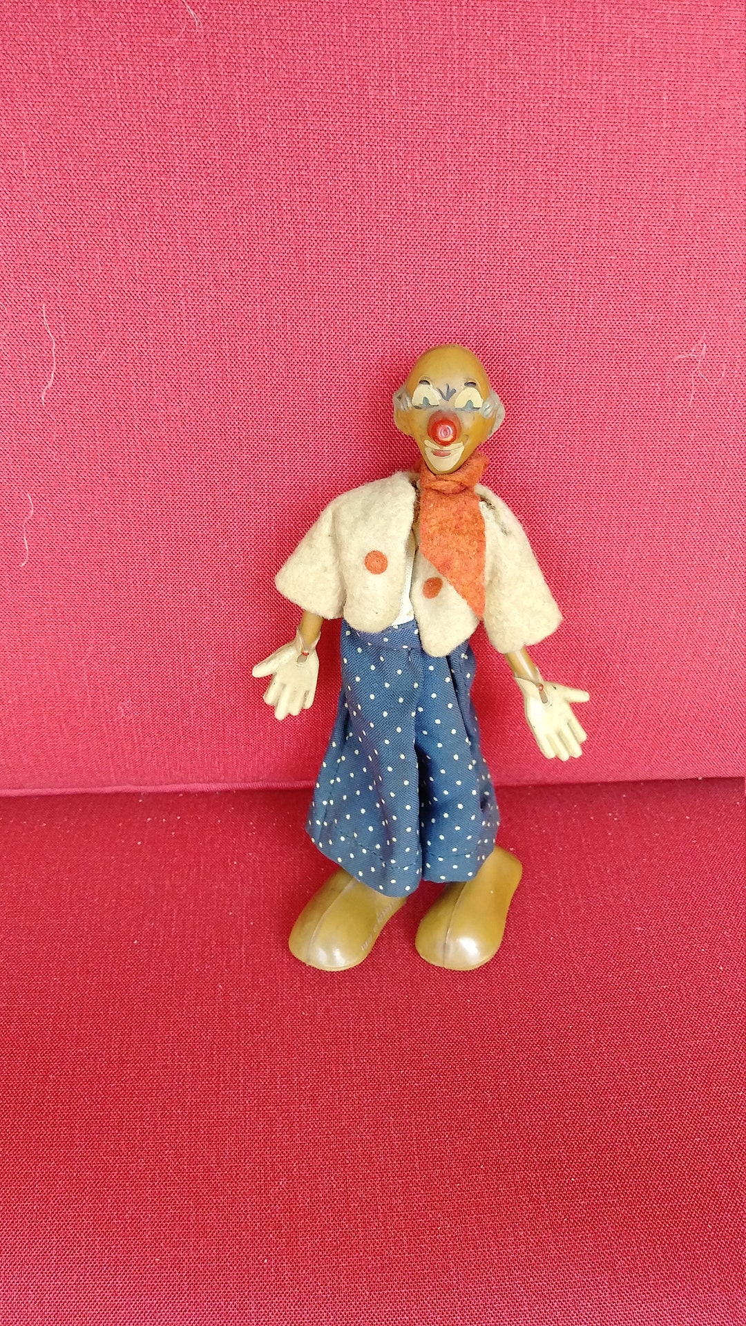 Vintage 1940s Germany Bendy Rubber Clown Figurine 6" Tall - Etsy